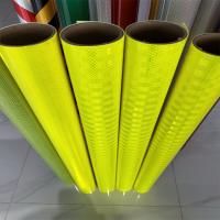 China High Intensity Prismatic Reflective Film for Digital and Screen Printed Fluorescent Vehicle Safety Warnings for sale