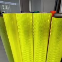 China Fluorescent Yellow Warning Conspicuity Reflective Sheeting For School Buses for sale