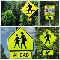 China Reflective Sticker Aluminum Custom School Zone Signs Customized Thickness Shape for sale