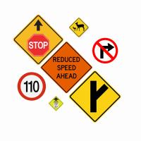 China Customized Reflective Road Sign Construction Work Ahead Sign For Work Zone for sale