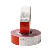 China High Intensity Grade DOT-C2 Reflective Safety Tape Waterproof Red and White Adhesive Conspicuity Tape for Vehicle for sale