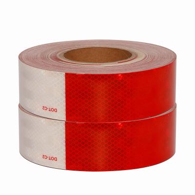 China Prismatic Auto DOT C2 Approved Reflective Conspicuity Tape For Vehicle Self Adhesive for sale