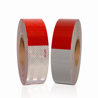 China White Red Safety Conspicuity Vehicle Truck Prismatic DOT Reflective Tape for sale