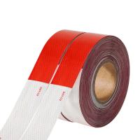 China White Red Safety Conspicuity Vehicle Truck Prismatic DOT Reflective Tape for sale