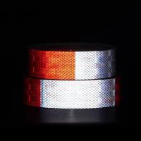China Factory Wear-Resistant Acrylic Pet Custom DOT C2 Red and White Traffic Signs Reflective Tape for sale