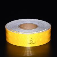 China 2 In*150 Ft White Yellow Red Radium Roll  ECE 104r Prismatic Reflective Tape For Vehicles for sale