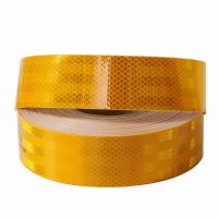 China Yellow Self Adhesive Bright Conspicuity Making ECE 104R Reflective Safety Tapes For Truck for sale