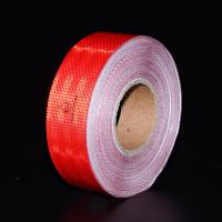 China Red 2 inch Self Adhesive Conspicuity Emark ECE Reflective Tape for Truck Vehicle for sale