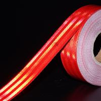 China Acrylic  ECE 104 White Red Yellow Vehicle Prismatic Reflective Tape For Truck Safety Warning for sale