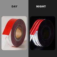 China White And Red Reflective Sticker Dot C2 Reflective Tape For Traffic Safety for sale