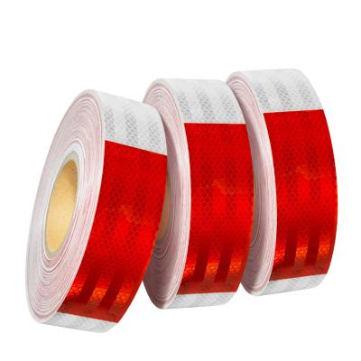 China High Visibility Reflective Tape Red and White DOT-C2 For Vehicles For Truck  Reflective Tape for sale