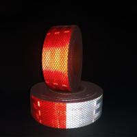 China Waterproof Adhesive DOT C2 Red and White Trucks Trailer Safety Retro Reflective Tape for sale
