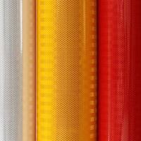 China Durable Prismatic Reflective Sheeting Printable Reflective Vinyl  Material For Sign for sale