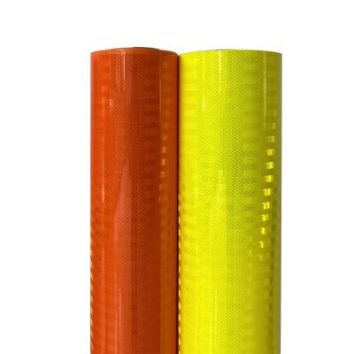 China High Visibility PET Micro Prismatic Reflective Film Vinyl Material Traffic Sign for sale