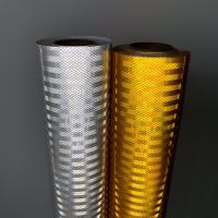 China Micro Prismatic Retro Reflective Sheeting PET Reflective Sheeting Self Adhesive for sale