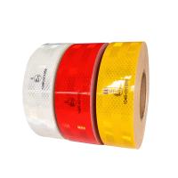 China Waterproof Reflective Safety Tape 2 Inch Wide 150Ft Length- Red, White & Yellow for Trucks for sale
