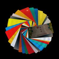 China Outdoor High Visible Reflect LU Sheeting PET Self Adhesive Reflective For Traffic Safety Facilities for sale