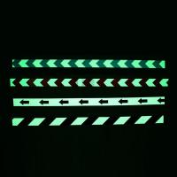 China High Visibility Luminous Fluorescent Glow in The Dark Safety Warning 4-6h Glow time Vinyl Roll Supplier in The Dark for sale