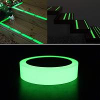 China High Visibility Luminous Fluorescent Glow in The Dark Safety Warning 4-6h Glow time Vinyl Roll Supplier in The Dark for sale