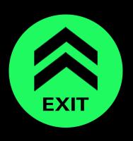 China 1.24X45.7m Adhesive Night Luminous Film For Safety Exit Graphic Design Photoluminescent Luminous for sale