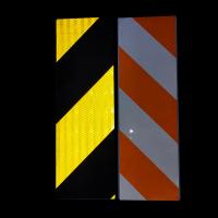 China Certification Rectangular Twill Heavy Vehicle Rear Reflective Marking Plate Board Adhesive for sale