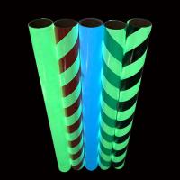 China Glow In The Dark Vinyl for Safety Warnings Self Adhesive Photoluminescent PVC for Emergency Signs and Hazard Markings for sale