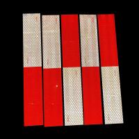 China DOT-C2 Waterproof Red And White Reflective Sticker Tape For Outdoor Trucks for sale