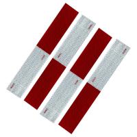 China Red And White Prismatic DOT-C2 Vehicle Safety Marking Reflective Tapes For Truck And Trailers for sale