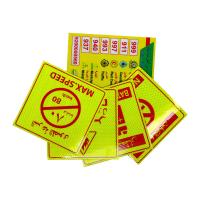 China Saudi Arabia PVC No Smoking / Danger / Fire Extinguisher / Speed Limit Warning Sign Reflective Sticker for sale