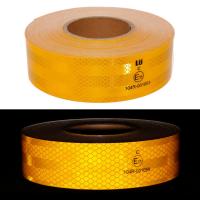 China High Visibility ECE 104R Vehicle Reflective Tape Reflector Sticker For Truck Car Safety Conspicuity Marking for sale