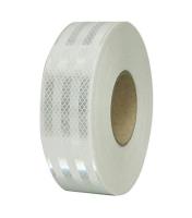 China Self Adhesive DOT-C2 Red And White Prismatic Retro Reflective Reflector Tape Stickers For Vehicle Trailer Truck for sale