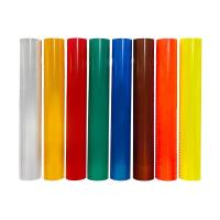 China Super High Intensity Grade Micro Prismatic Reflective Material Reflective Vinyl Sheeting for sale
