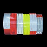 China Reflector Reflective Sticker Polyester Reflectante ECE 104R DOT-C2  Truck Vehicle Conspicuity Self Adhesive Tape for sale