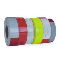 China Red and White DOT C2 Approved Self Adhesive Reflective Safety Tape for Trailers Trucks for sale