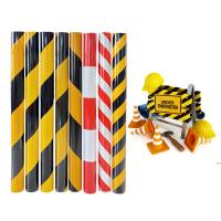 China Pre-Striped HIP EGP Prismatic Reflective Barricade Sheeting for Traffic Control Barriers for sale