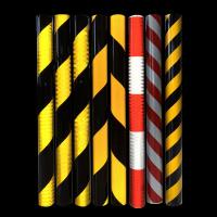 China Pre-Striped HIP EGP Prismatic Reflective Barricade Sheeting for Traffic Control Barriers for sale