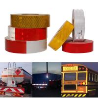 China White Red Yellow High Visibility Reflective Tape Self Adhesive for Vehicles for sale
