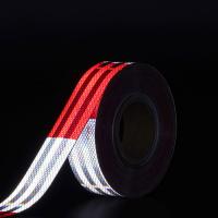 China Red/White DOT-C2 Reflective Safety Tape Conspicuity Tape for Vehicles, Trailers, Trucks for sale