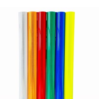 China Self Adhesive Micro-prismatic Reflective Material Diamond Grade Reflective Sheeting for sale