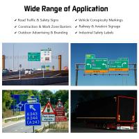 China ASTM D4956 Type IV HIP Reflective Sheeting with 10 Years Outdoor Durability and Wide-Angle Retroreflective Performance for Traffic Signs for sale