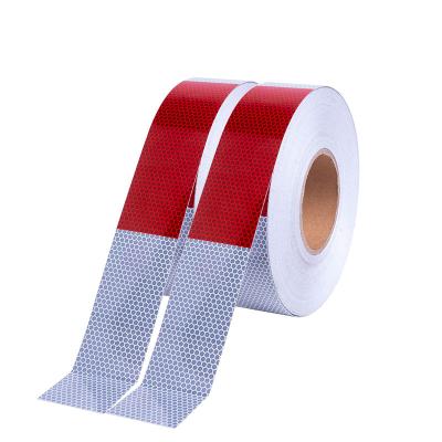 China DOT-C2 Reflective Safety Tape with Glass Bead Technology Durability for Trucks for sale