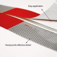 China DOT-C2 Reflective Safety Tape with Glass Bead Technology Durability for Trucks for sale