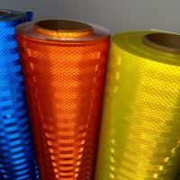 China Micro Prismatic PET Reflective Sheeting Digitally Printable and Weatherproof for Traffic Signs for sale