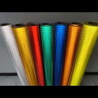 China Micro Prismatic PET Reflective Sheeting Digitally Printable and Weatherproof for Traffic Signs for sale