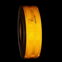 China ECE R104 Compliant Reflective Tape with Microprismatic Technology for 10-Year Vehicle Safety for sale