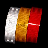 China ECE R104 Compliant Reflective Tape with Microprismatic Technology for 10-Year Vehicle Safety for sale