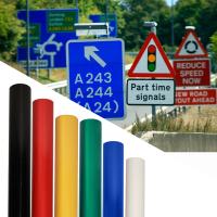 China Compliant With ASTM D4956 Type I Industry Standard Glass Bead Reflective Film For General Traffic And Commercial Signage for sale