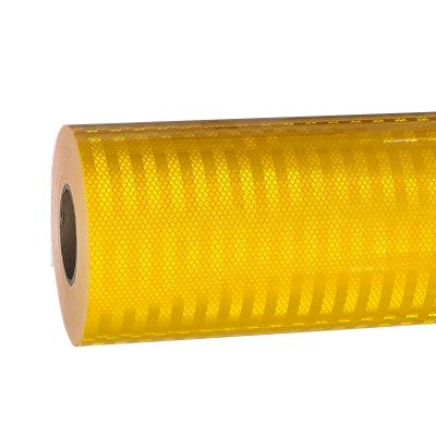 China Yellow High Intensity Prismatic Reflective Sheeting with 10-Year Outdoor Durability, ASTM D4956 Type IV Compliant, and Microprismatic Reflective Technology for sale