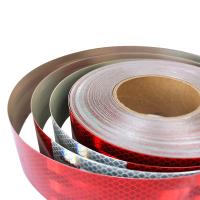 China Aluminum Micro Prismatic DOT-C2 Reflective Tape for Trucks, Trailers, Tankers, Buses, Rescue Vehicles for sale