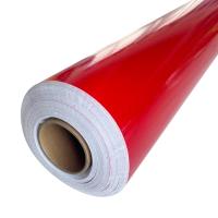 China Red High Intensity Grade Reflective Sheeting For Traffic Management And Road Safety Projects for sale
